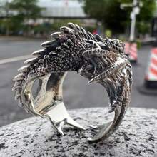 1pc Vintage Fire Dragon Adjustable Ring | SHEIN USA