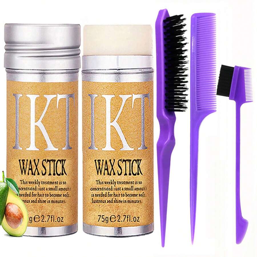 Hair Wax Stick Kit, Smooth Hair Wax Stick, Flyaway Hair Texture Hair ...