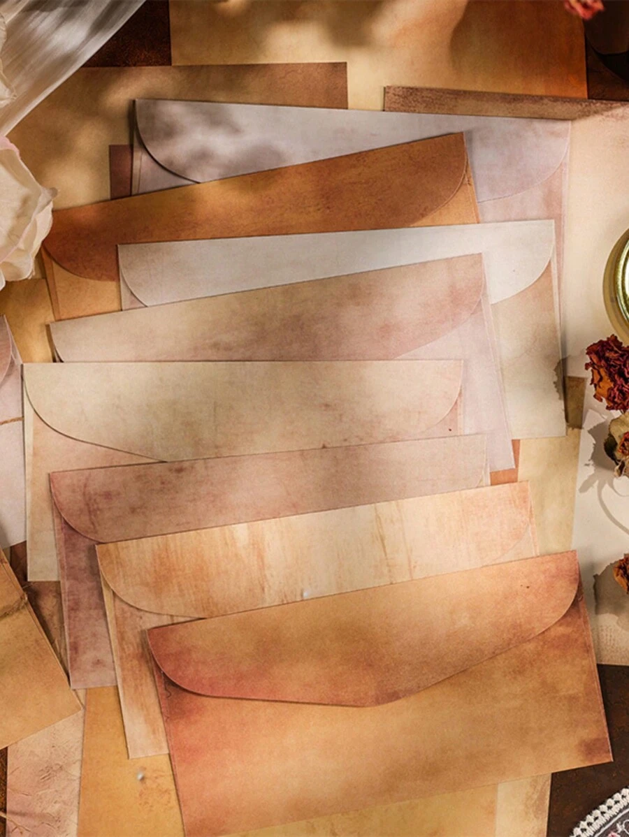 10-Piece Vintage Stationery Paper And Envelope Set, Writing Stationery ...