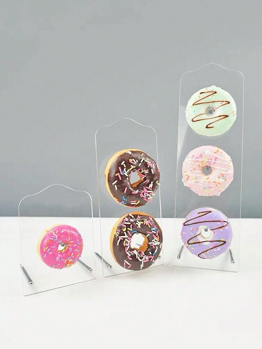 1pc Donut Shaped Acrylic Display Stand, Premium Pastry Display Rack For ...