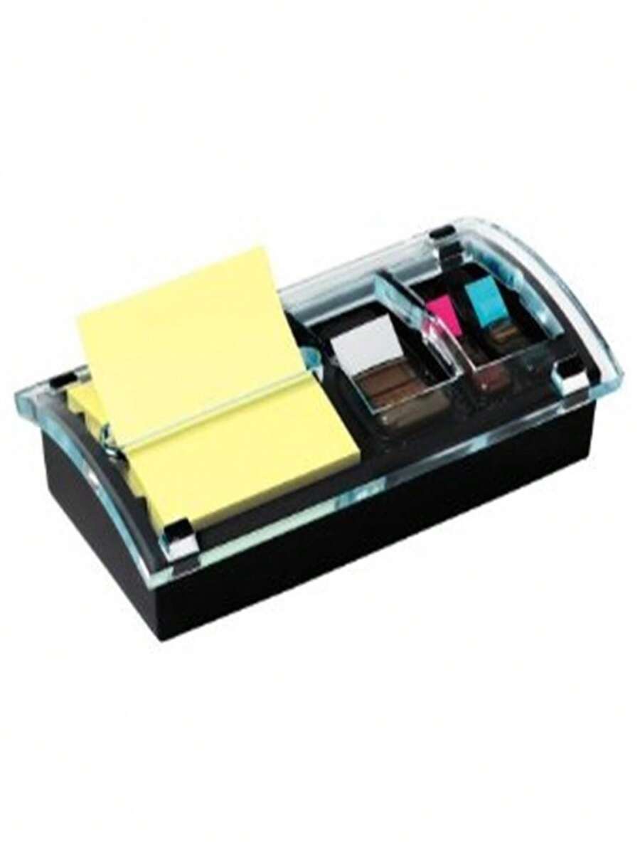 3M DS100 Note And Flag Dispenser- 3 X 3 Canary Notes And Assorted Flags ...