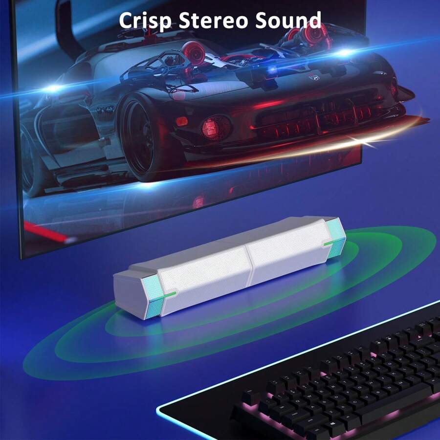 Jeecoo M20 Bluetooth Computer Speakers For PC Desktop Monitor, Gaming ...