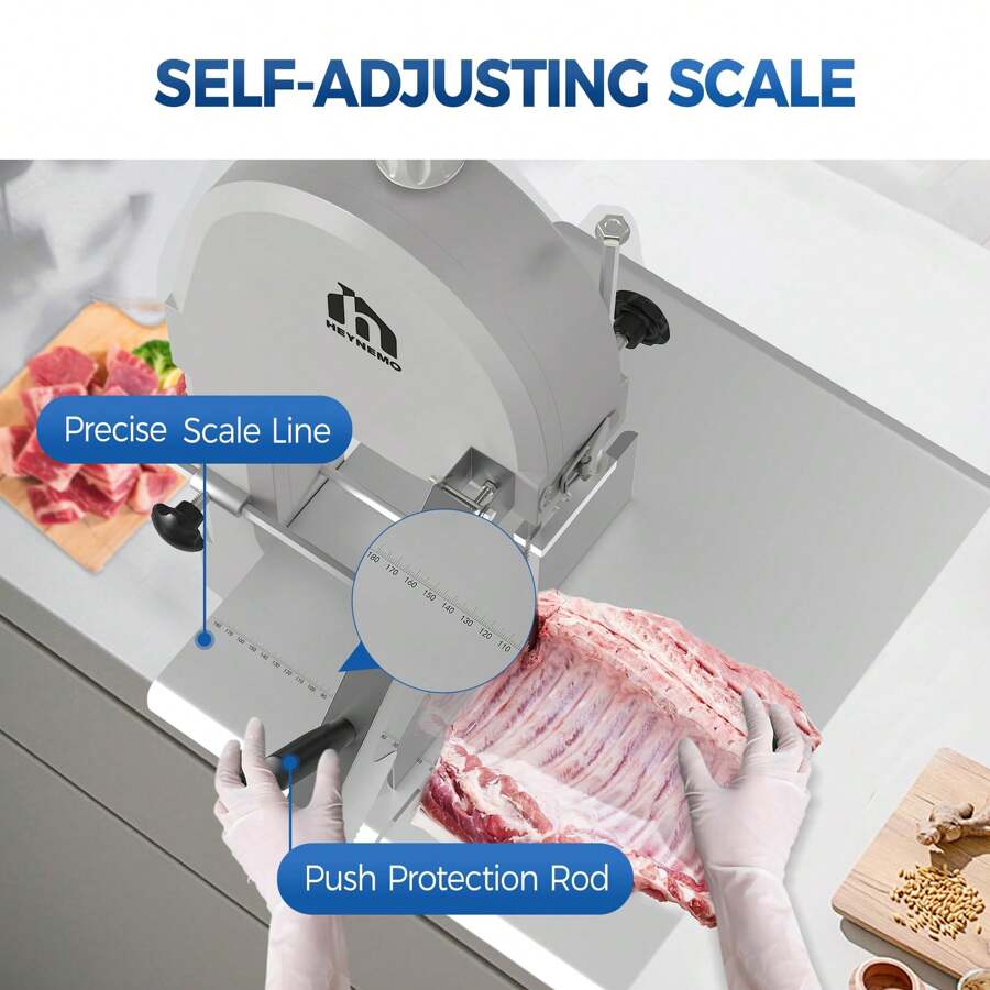 Sunvivi 1500w Electric Meat Bone Saw With 5 Saw Blades, Beef Bone ...