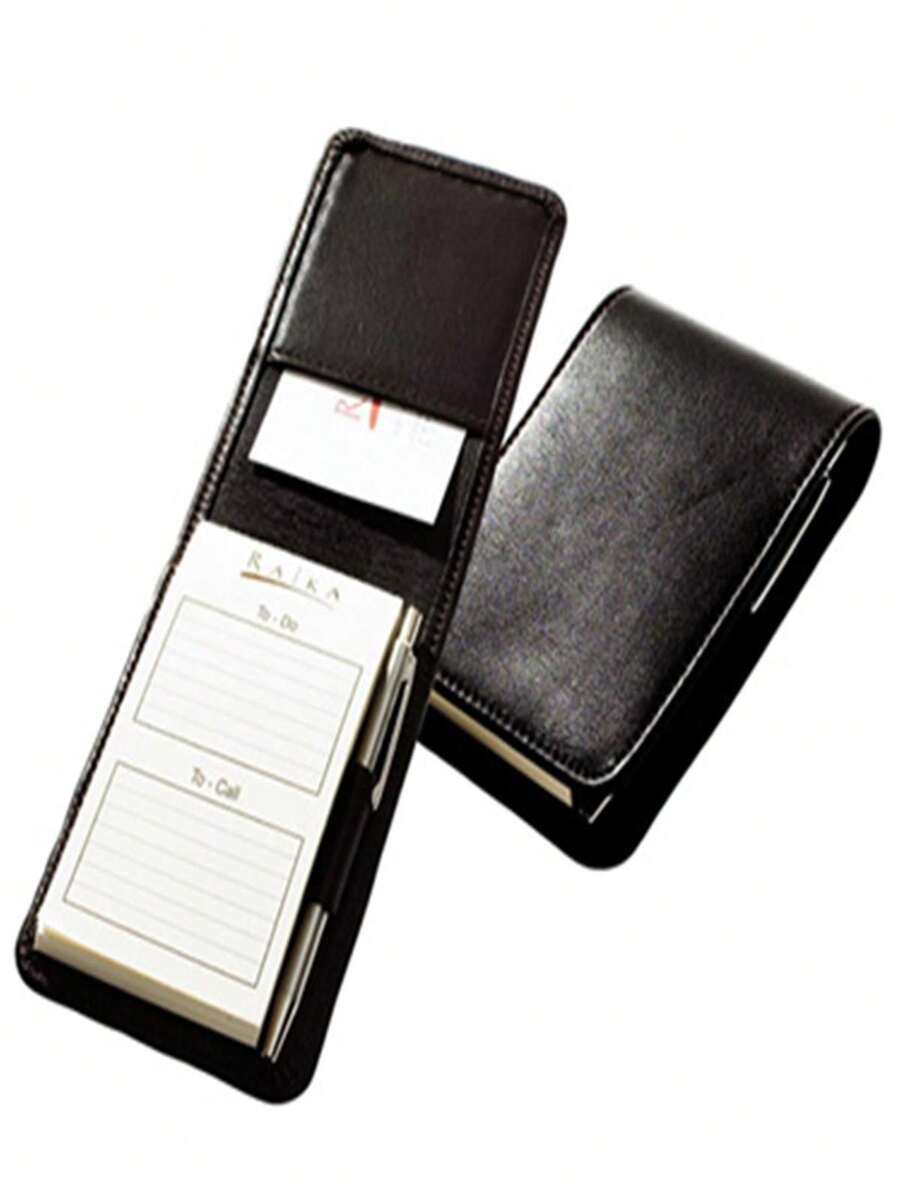 Raika Note Taker Case With Pen - Black | SHEIN USA