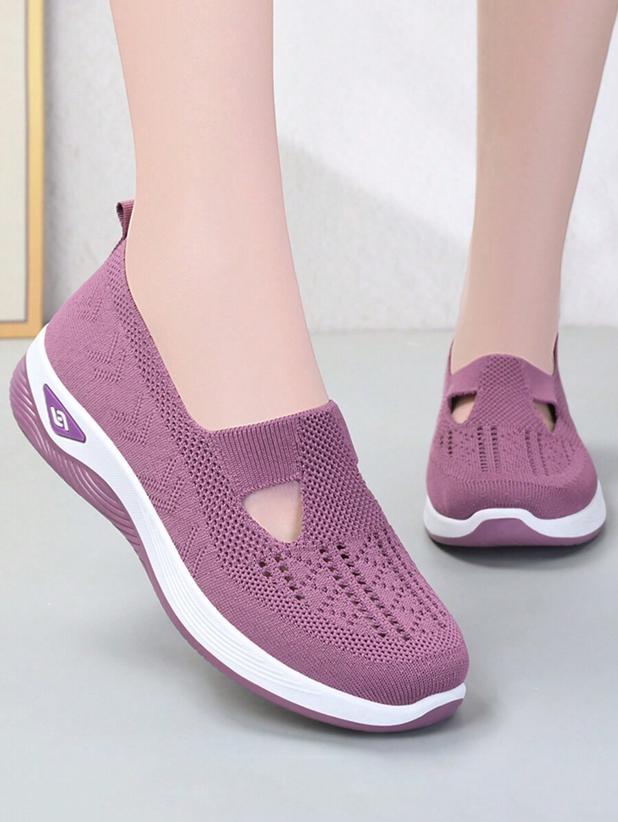 Women's Woven Orthopedic Breathable Soft Shoes Go Walking Slip On Shoes For Women | SHEIN USA