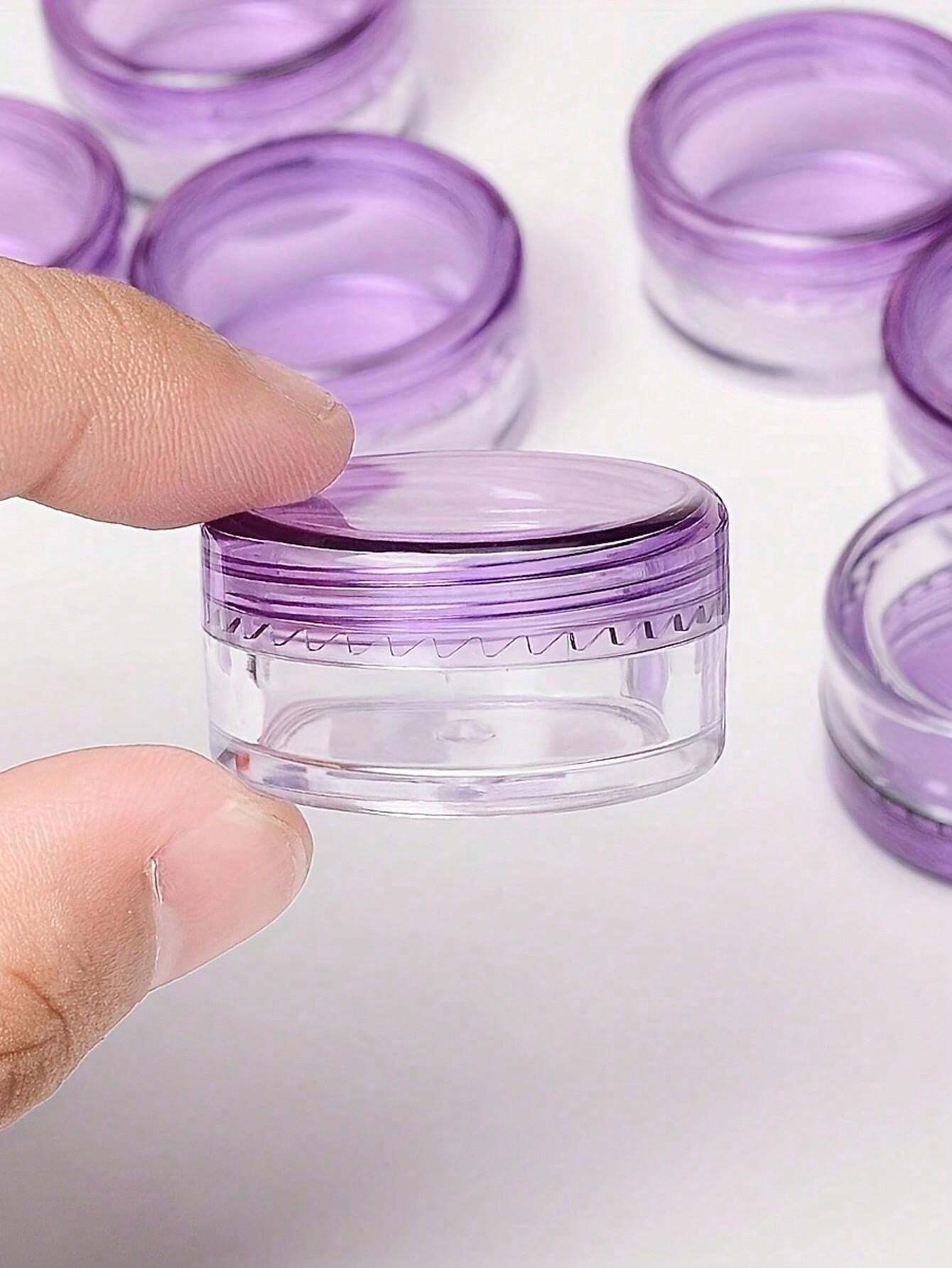 10pcs Small Round Sample Containers With Lids Cosmetic Jars Makeup ...