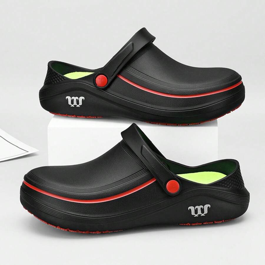 W Non-Slip Chef Shoes For Men, Waterproof Oil-Resistant Kitchen Shoes ...
