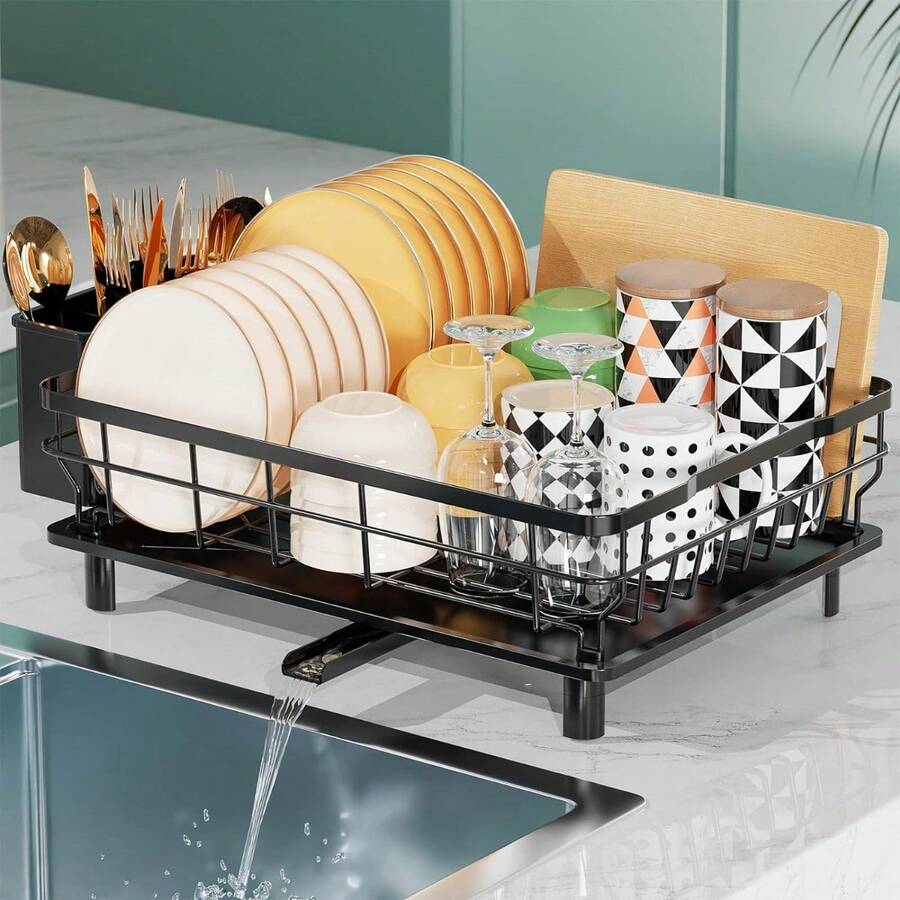 Dish Drying Rack With Drainboard, Stainless Steel Dish Rack For Kitchen ...