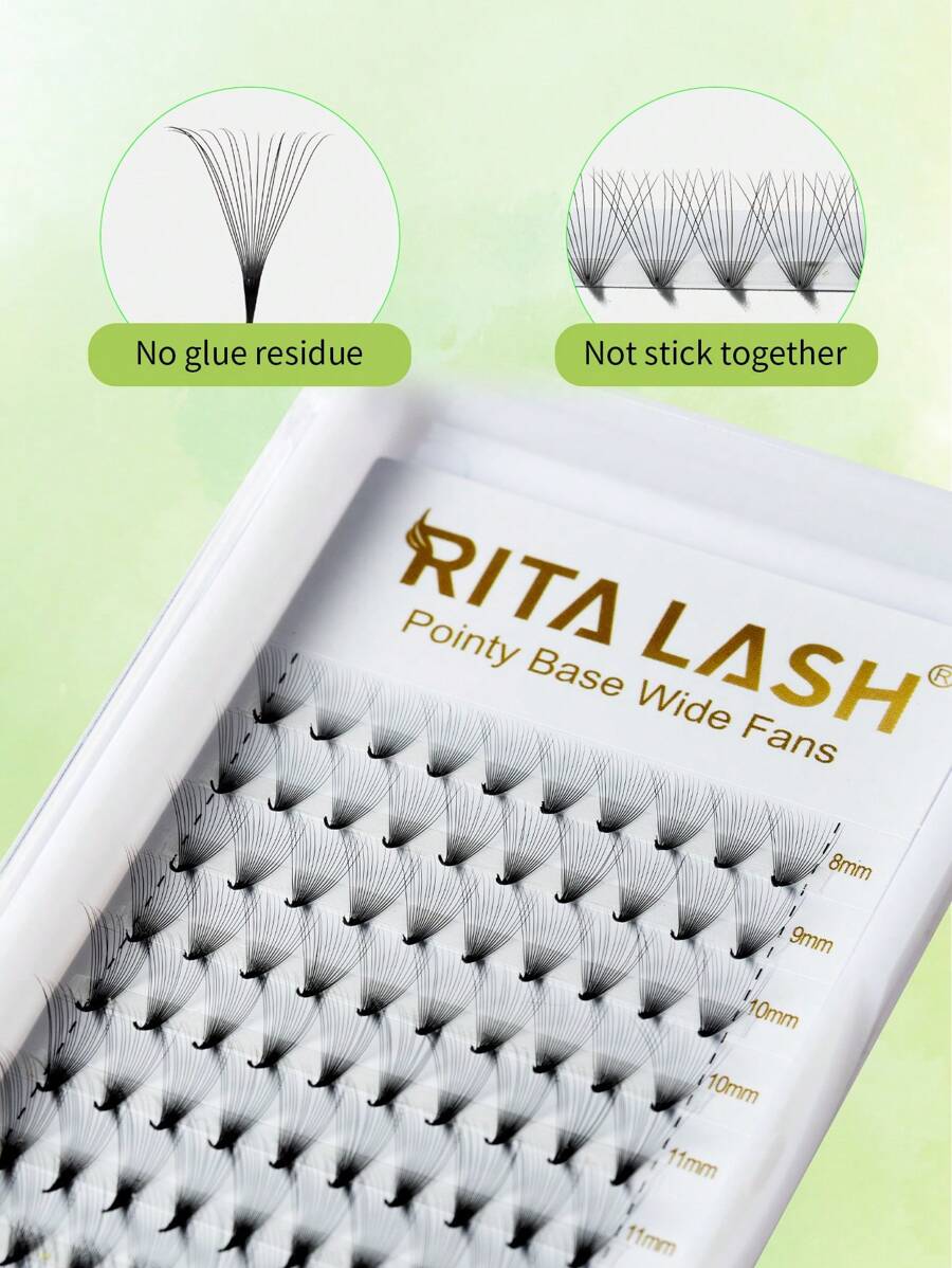 RITALASH Premade Fan Eyelash Extensions 16D Thickness 0.05 C/D Curl ...