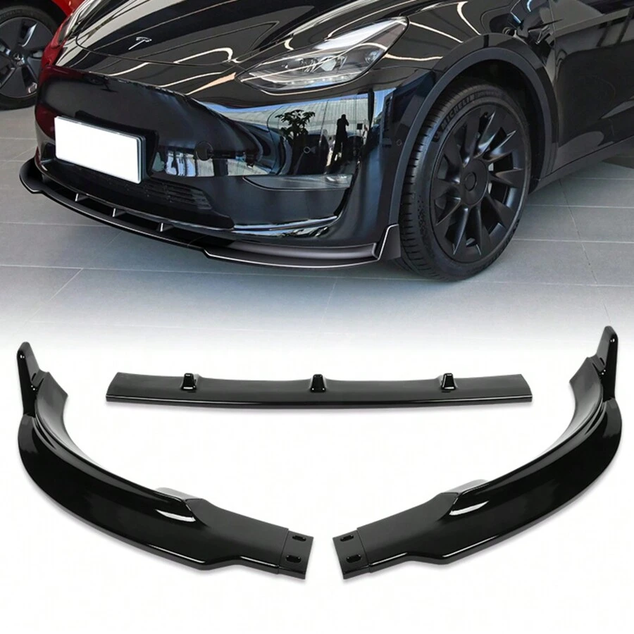 For 2020 - 2024 Teslas' Model Y STP-Style Front Bumper Body Spoiler Lip ...