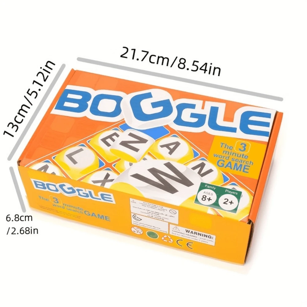 1 caja de juego de dados en serie de cuerdas, Boggle búsqueda de ...