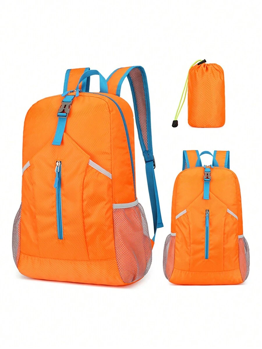 Versatile 25L Waterproof Backpack: Foldable, Stylish Color Contrast ...