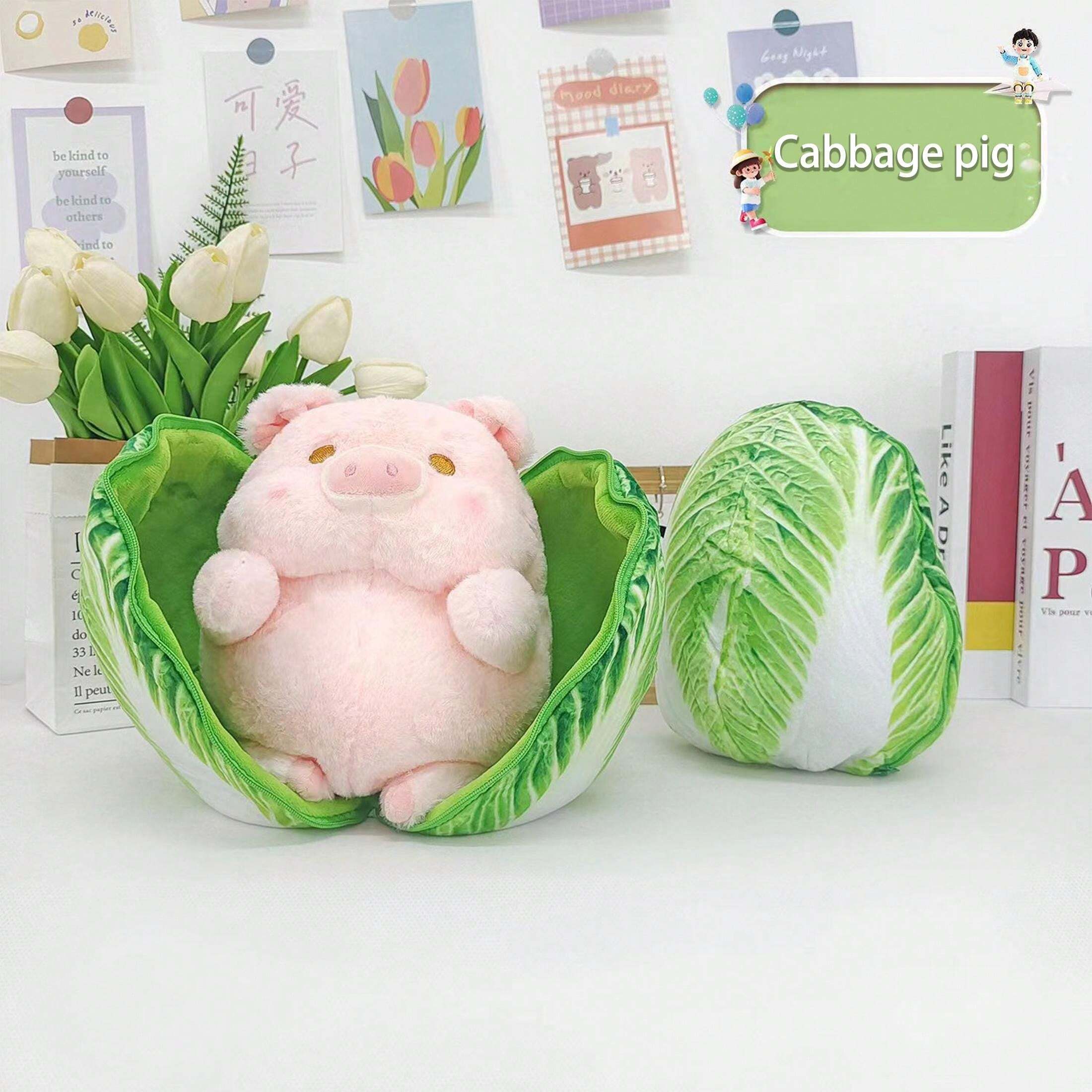 Plush Cabbage Pig Transformation Doll | SHEIN USA