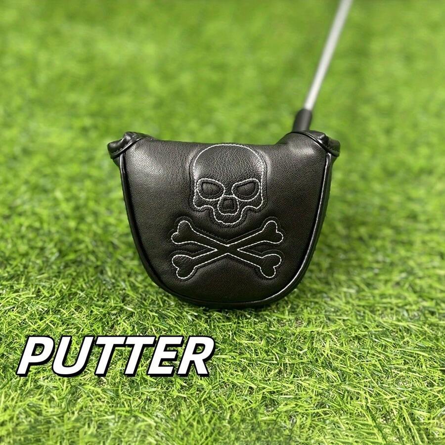 Golf Putter Cover Blade Putter Mallet Putter Cover Headcover Skull ...