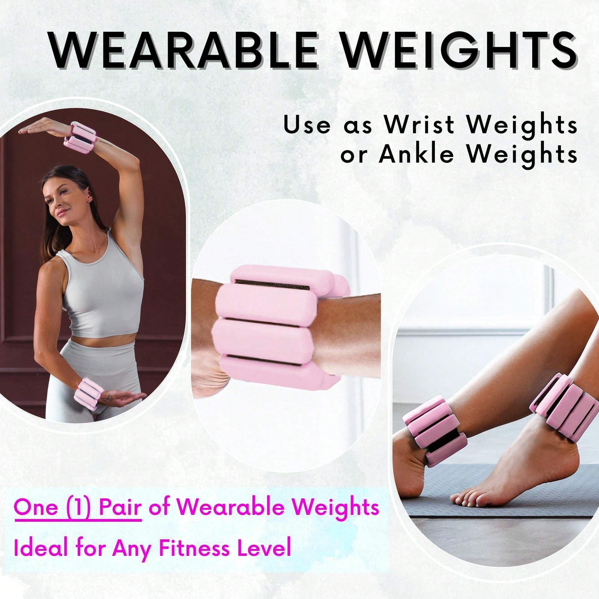 1 Pair Wrist And Ankle Weights Set, 0.5 Lbs(227g) Each, Adjustable ...
