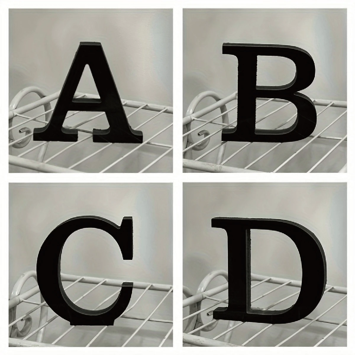 1 Pc Black English Standing Letter, The Height Is 3.9inch, DIY ...