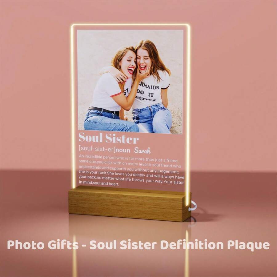 1 Pc Soul Sister Gifts, Birthday Graduation Gifts For Friends Besties ...