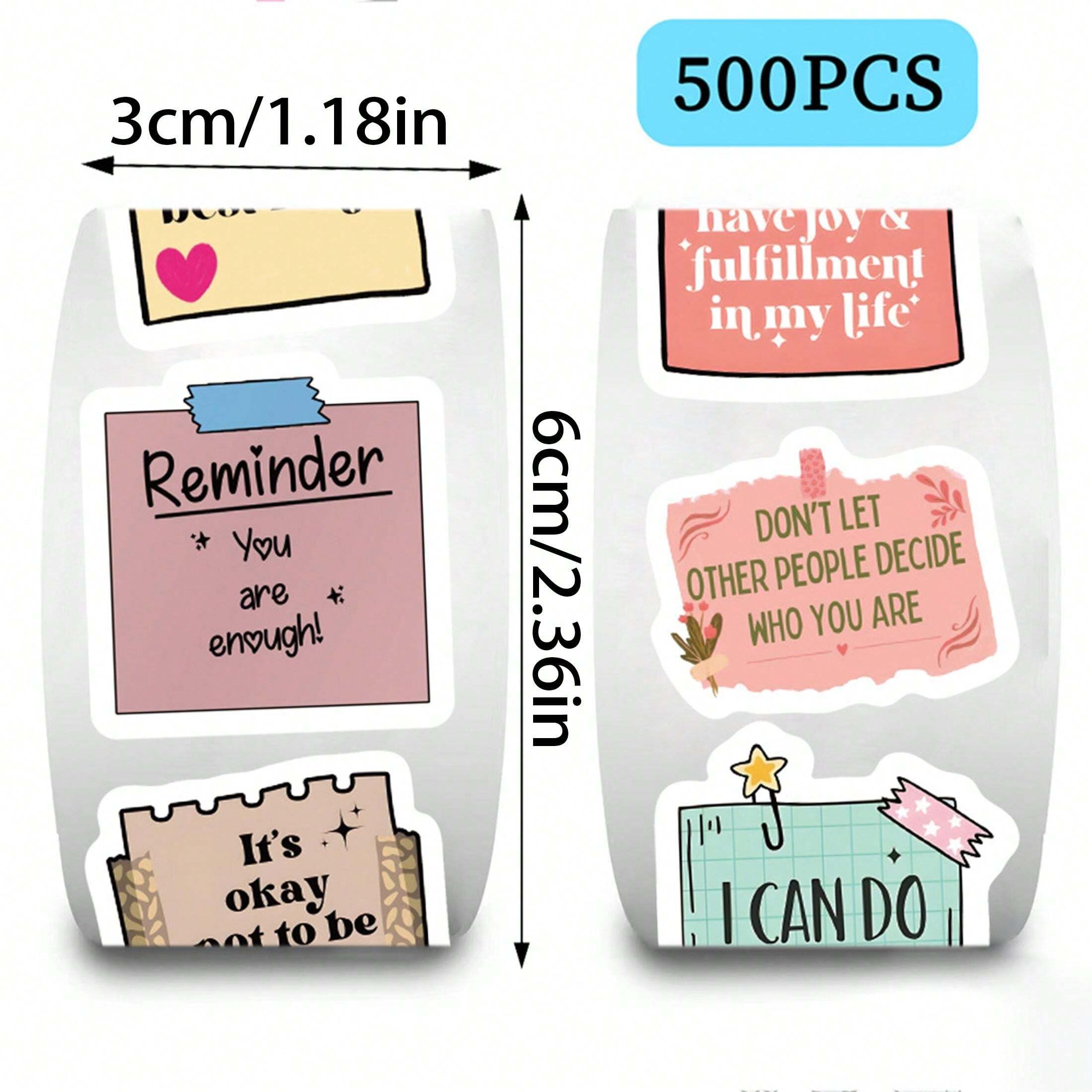 1 pièce de l'ensemble de 500 autocollants et de ruban adhésif washi d ...