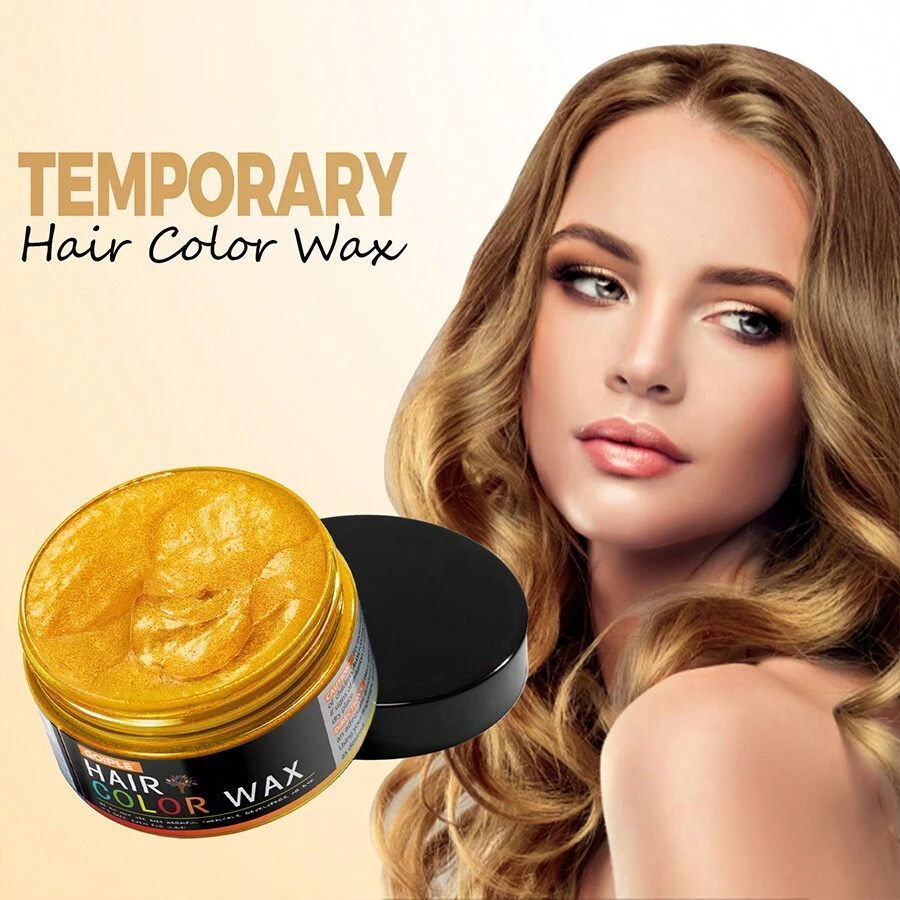 Temporary Hair Color Wax Long Lasting DIY Hair Color Cream Easy To Wash ...