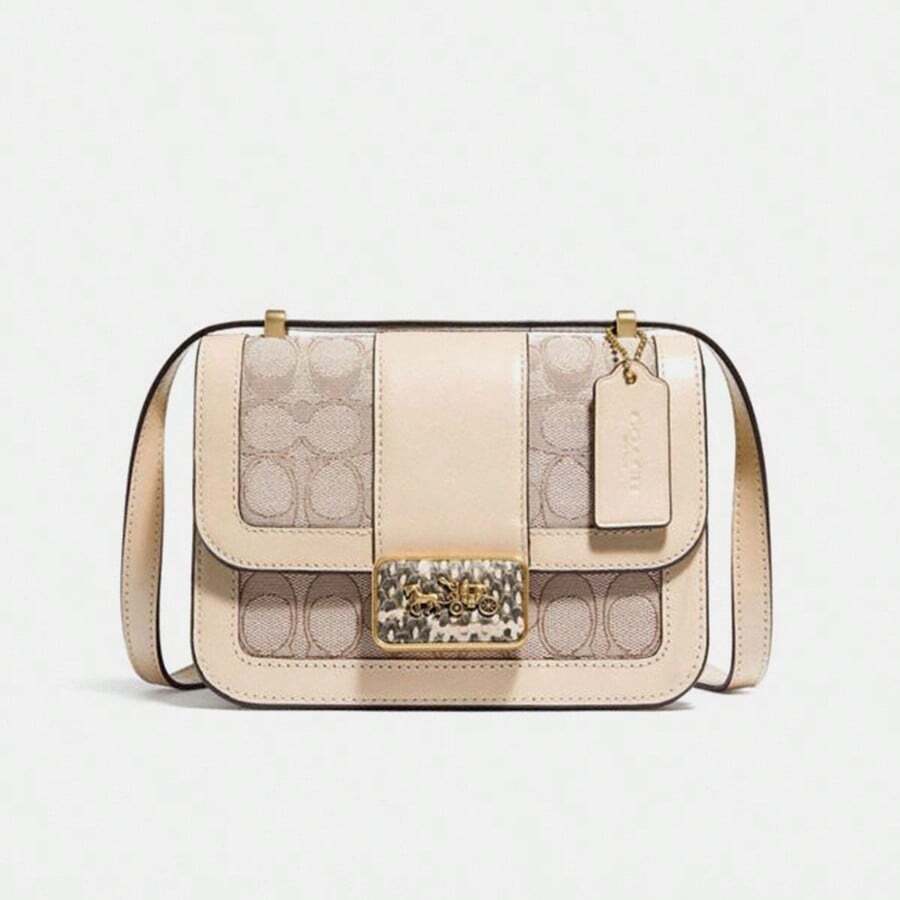 Coach Bolso de hombro y bandolera ALIE de COACH para mujer, color caqui ...