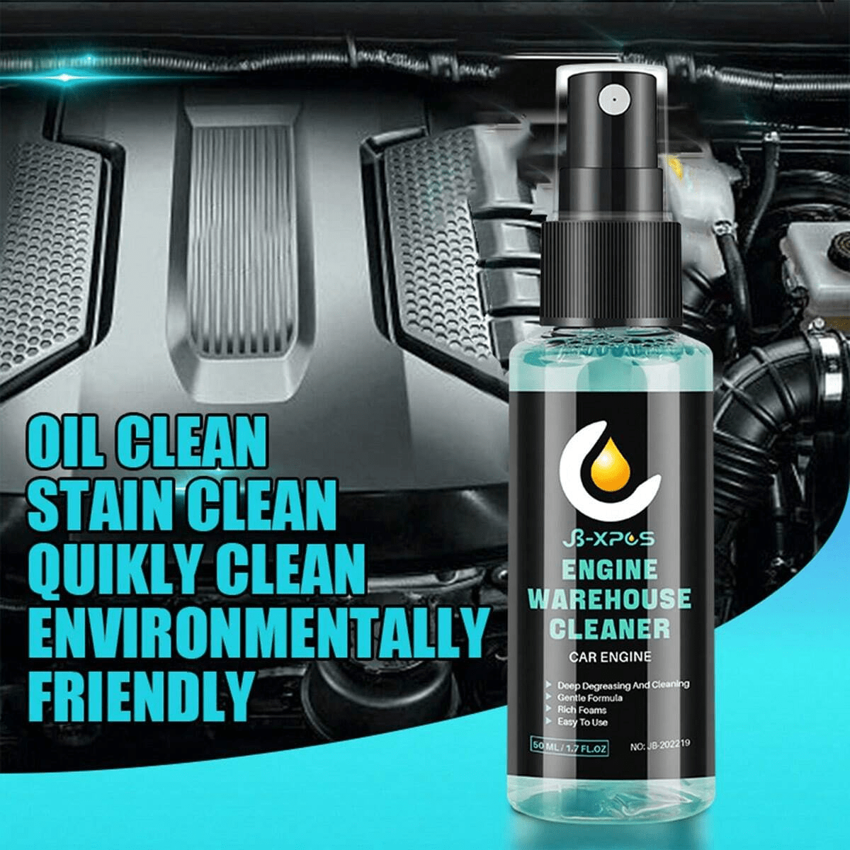 Engine Bay Cleaner Powerful Decontamination For Engine Compartment Oil ...