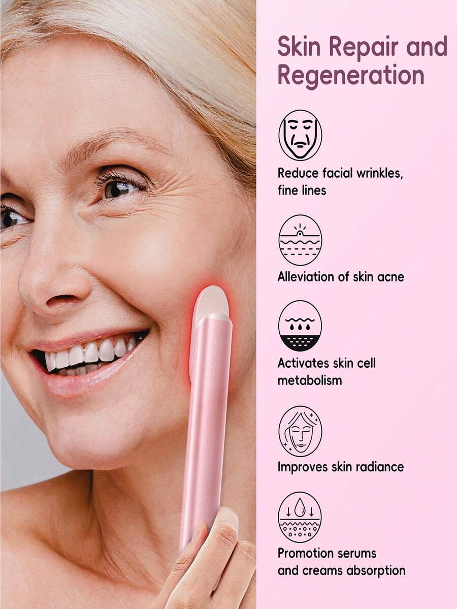 Facial Light-Therapy-Wand, Red Light Therapy For Face And Neck - Facial ...