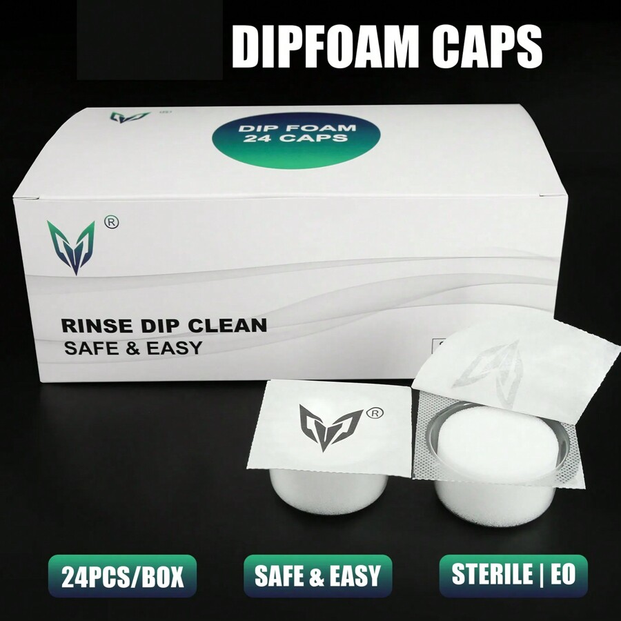 Dip Foam, Dip Caps Dip Foam Rinse Caps Cups Cleaning Tip Rinse Dip ...