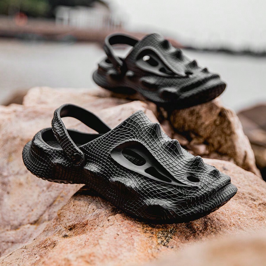 Men's Outdoor Best-Selling Dragon Skull EVA Low-Cut Hollow Shoes ...