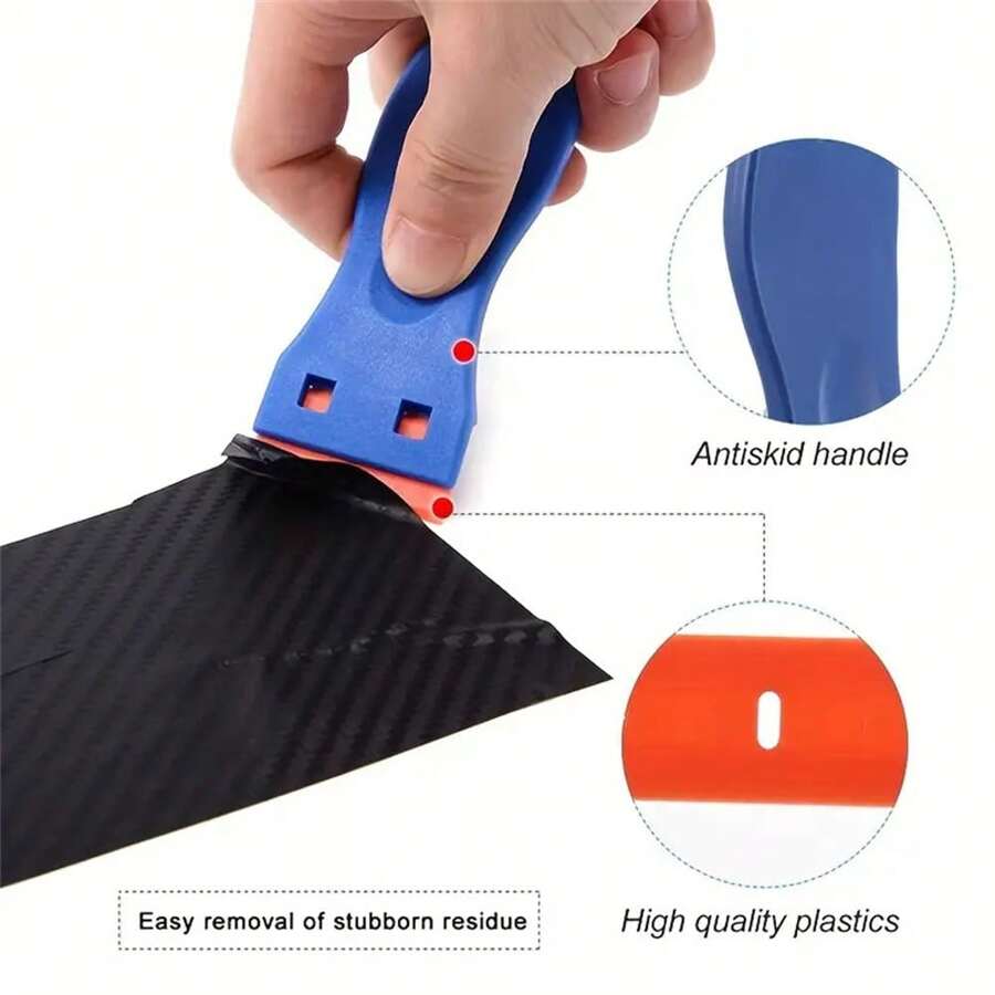 2-Piece Plastic Shaver Scraper With Blades - Adhesive Removal Tool For ...