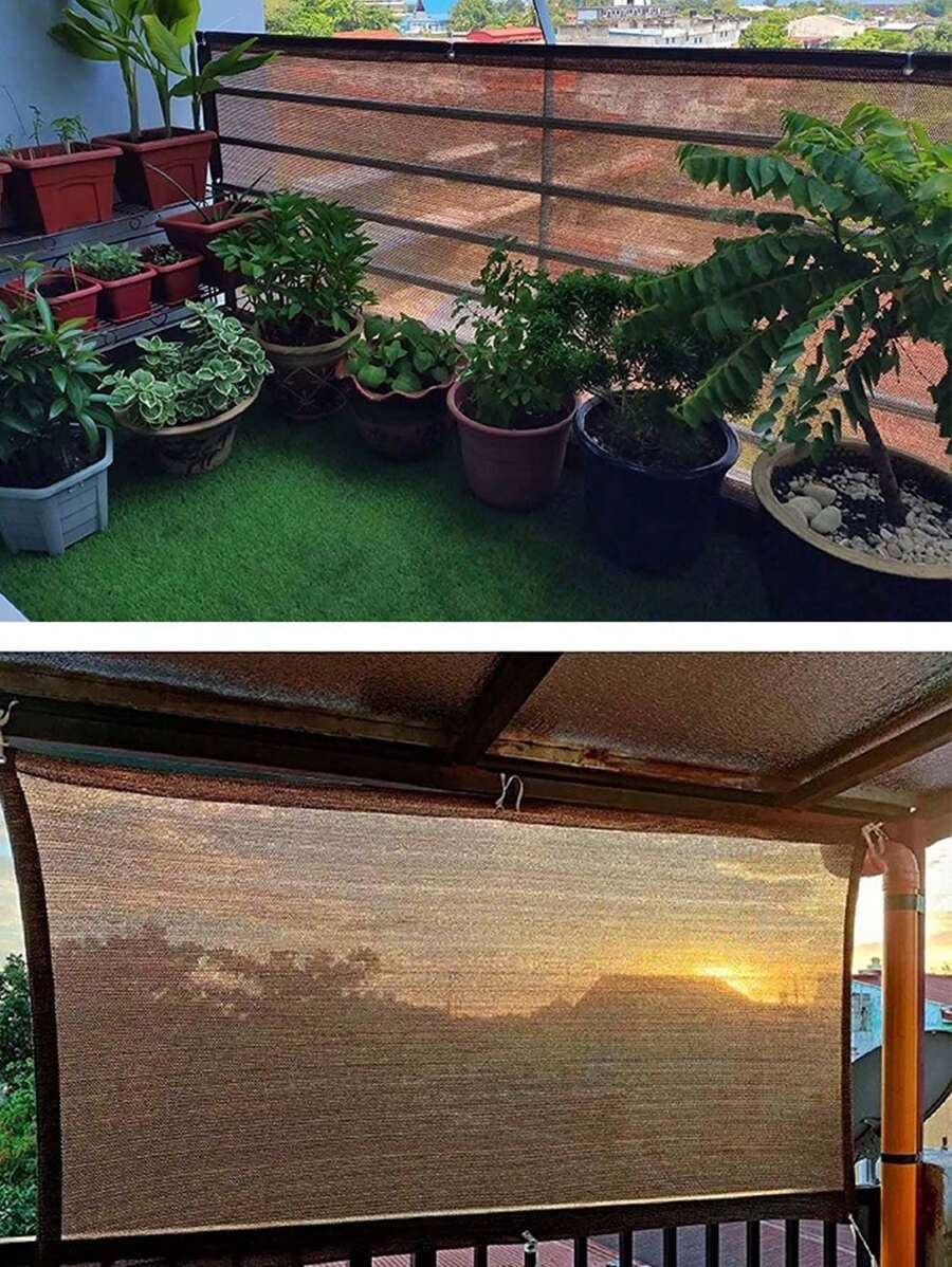 1pc Yellow Sun Shade Net For Outdoor Garden Picnic, Outdoor Balcony ...