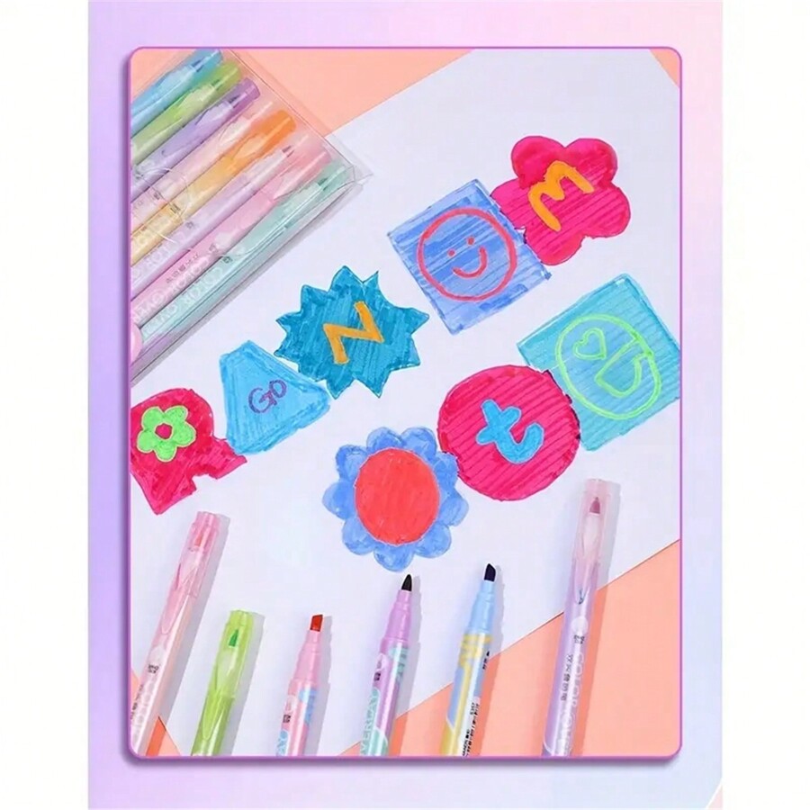6pcs Color Laying Magic Highlighter Pen, Color Overlay Highlight Pens ...