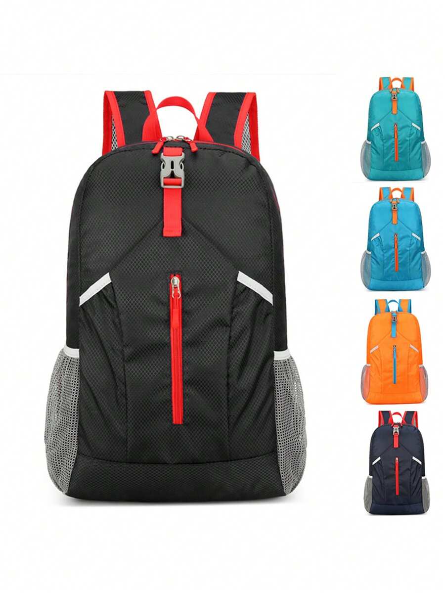 Versatile 25L Waterproof Backpack: Foldable, Stylish Color Contrast ...
