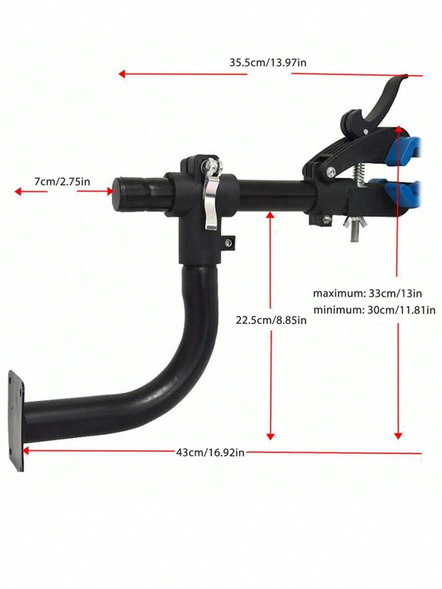 Bicycle Repair Clamp Wall Mount Bike Repair Stand Adjustable Rotatable ...