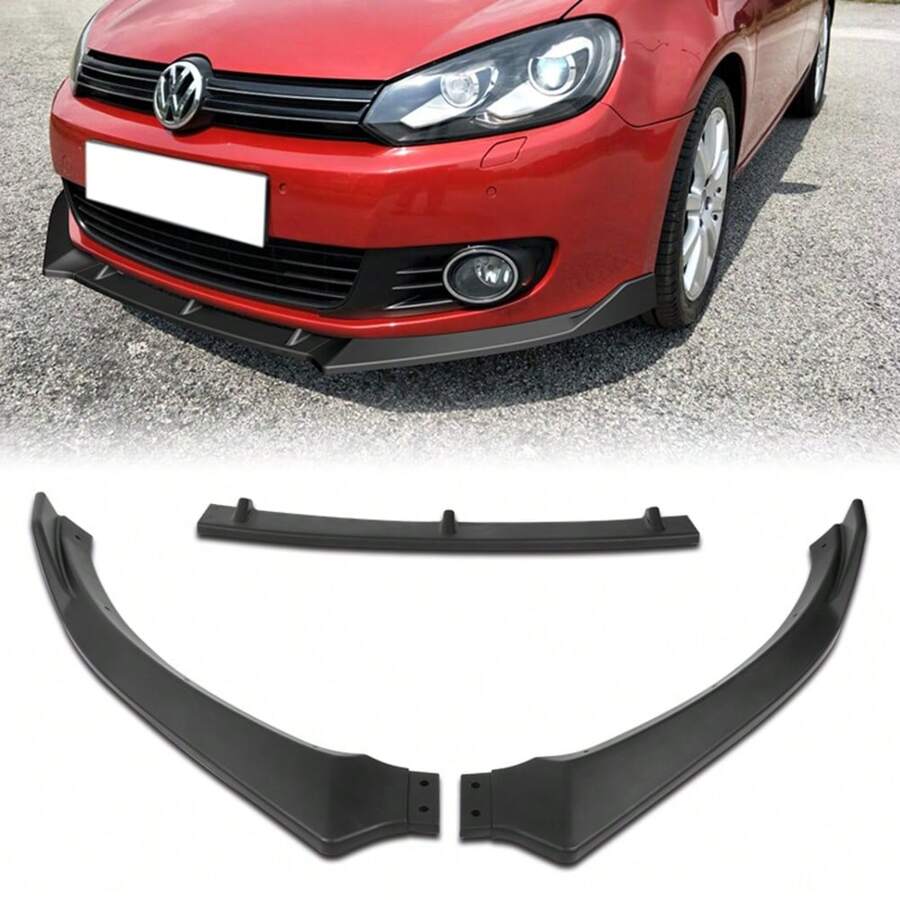 For 2010-2013 Volkswagens' Golf 6 JDM Front Bumper Body Kit Spoiler Lip ...