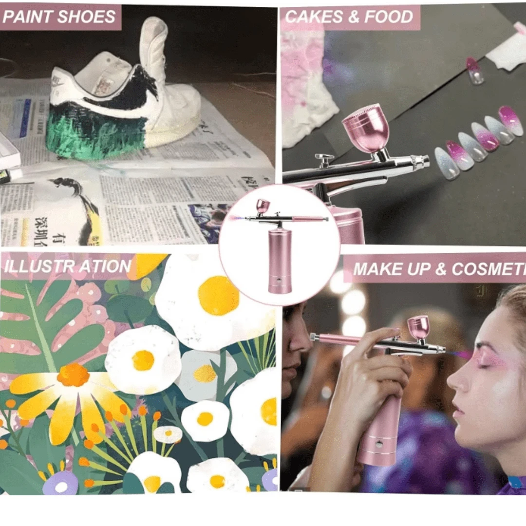 Multi-Functional Electric Manicure Spray Gun Handheld Oxygen Injector ...