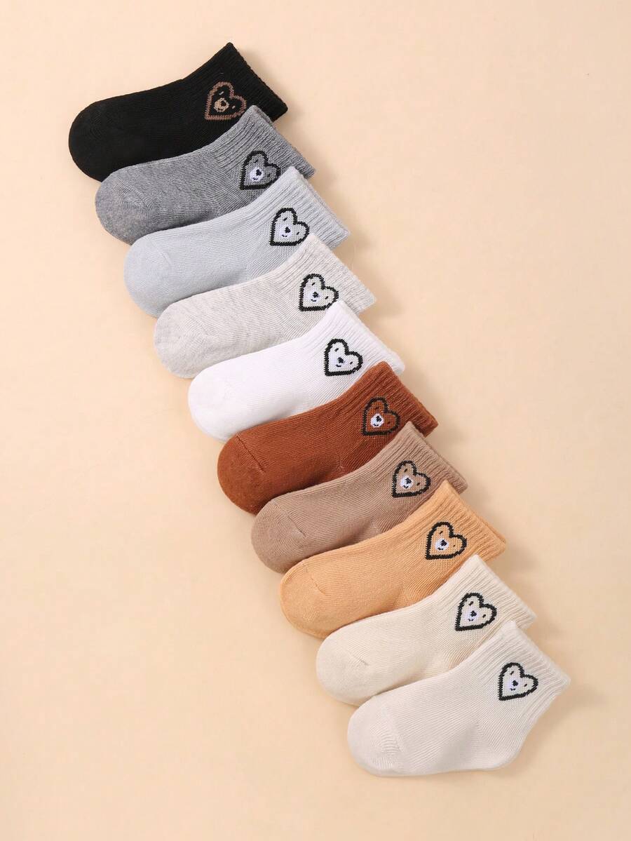 10 Pairs Of Baby Care Bear Socks And Toddler Elastic Socks Suitable For ...