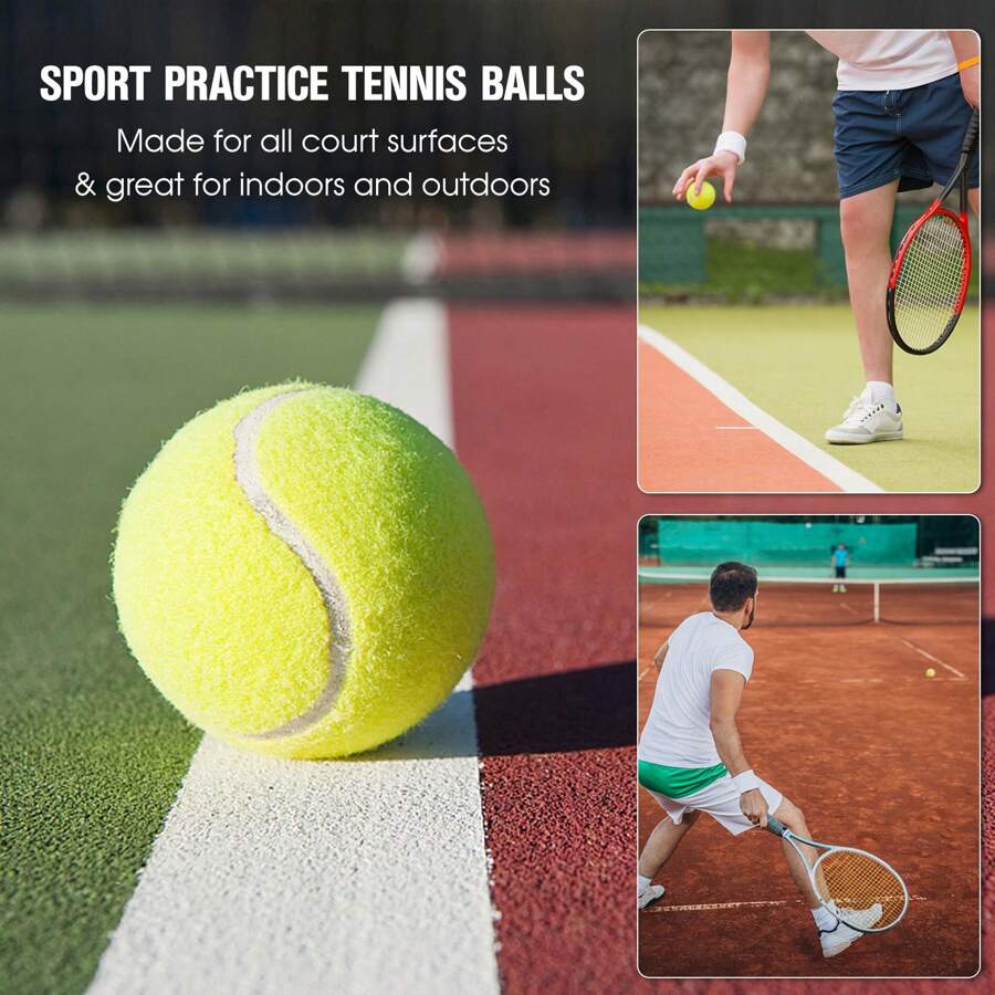 Beginner's Tennis Training Ball 1.3 Metre High Stretch Rubber Tennis ...