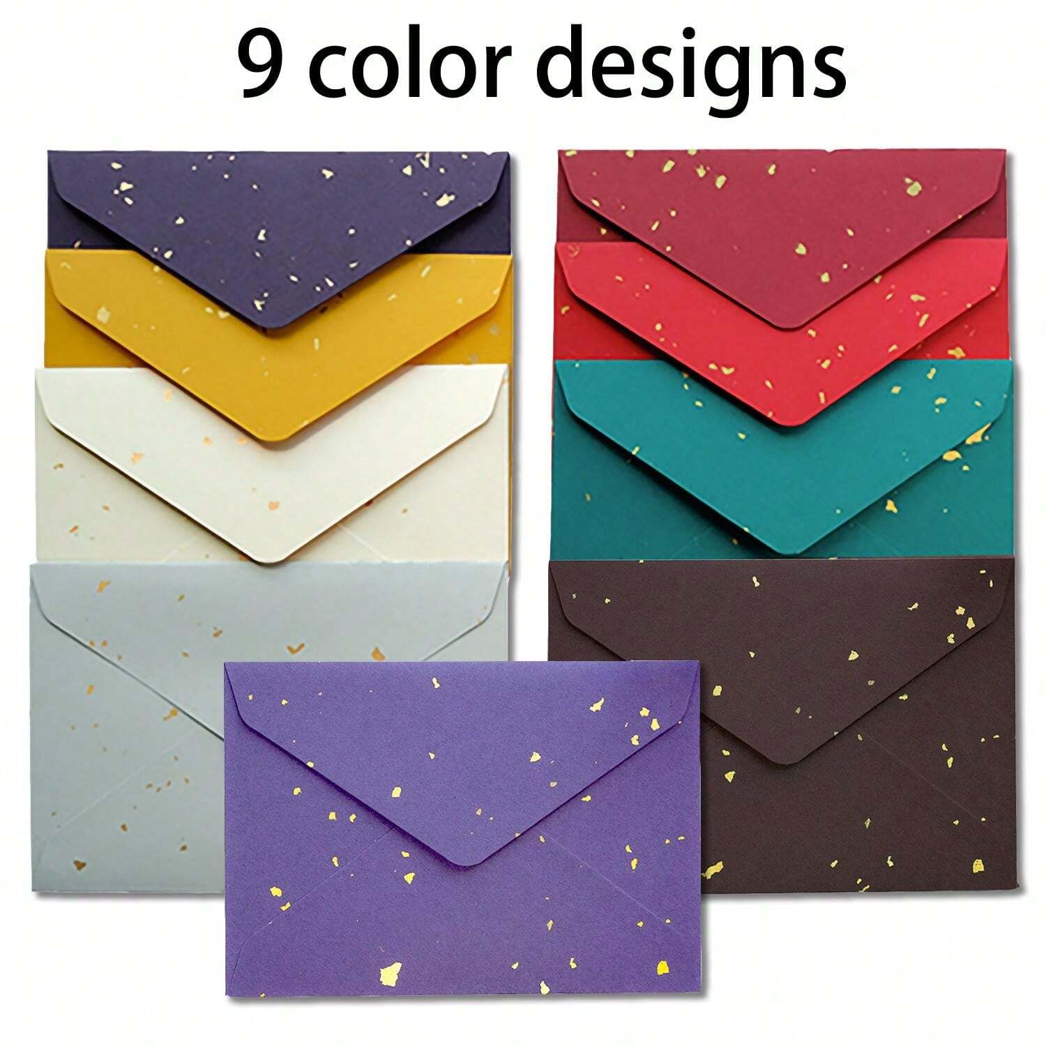 18 Pack - 9 Color Designs - 4x6 Inch - Triangular Vintage Kraft Paper ...