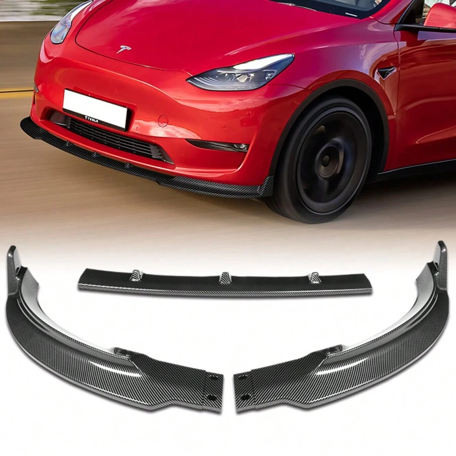 For 2020 - 2024 Teslas' Model Y STP-Style Front Bumper Body Spoiler Lip ...