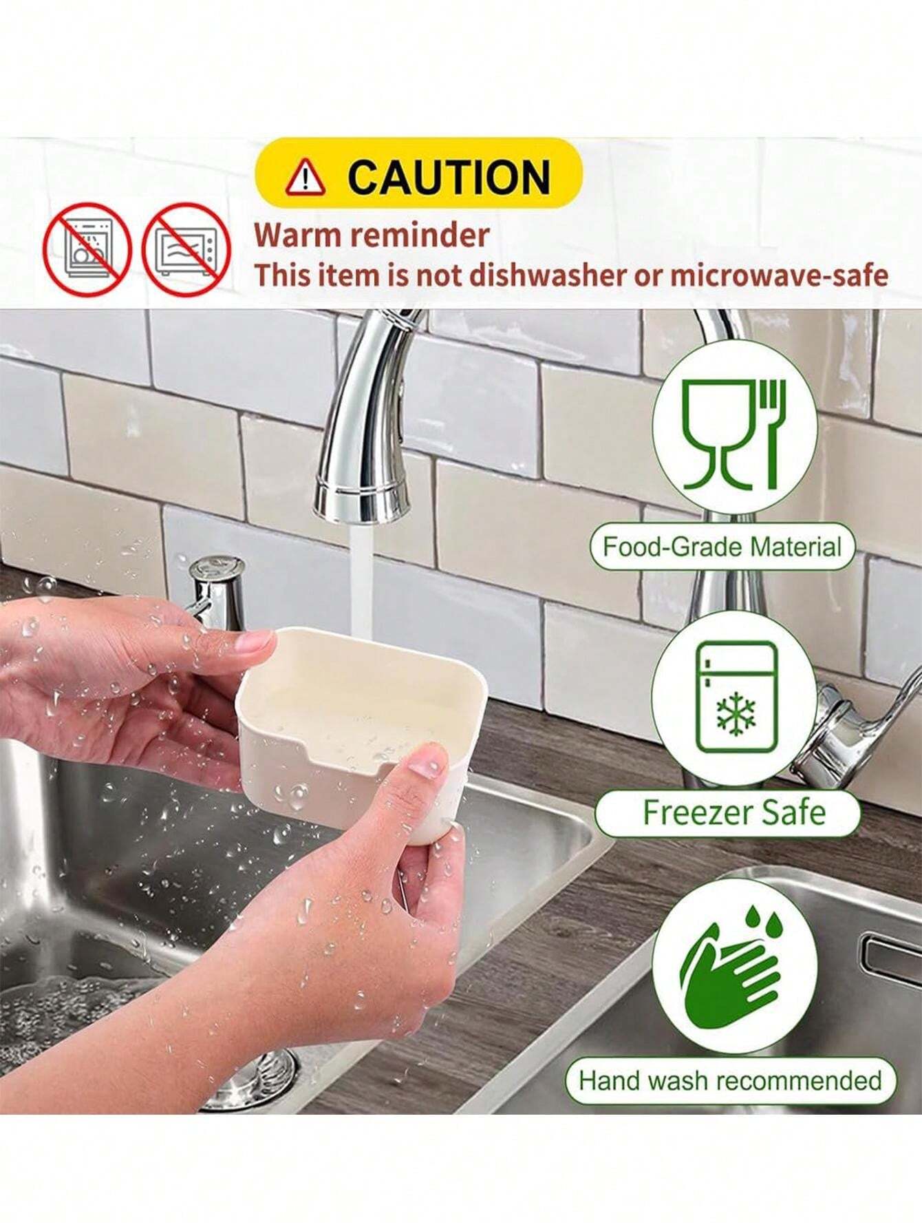 Snack Box Container With Separated Tray, Lid And Handle, Adult Fruit ...