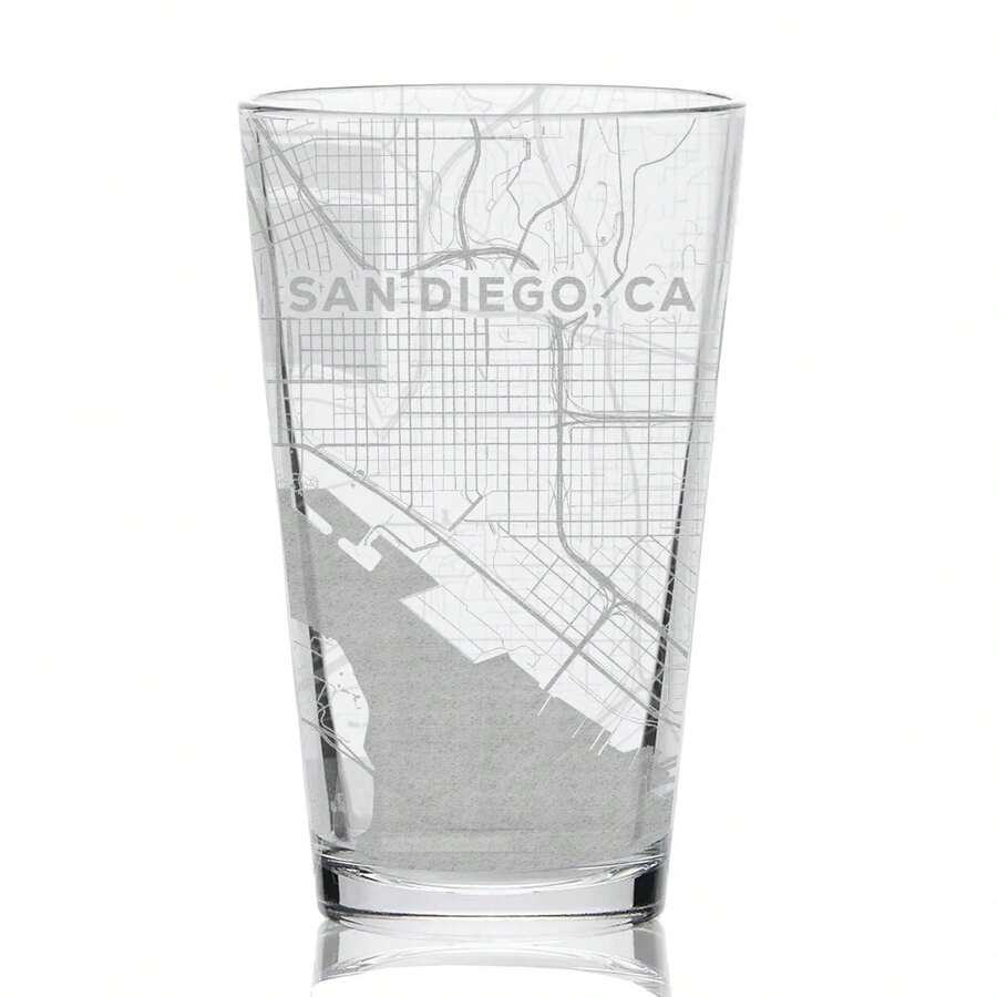 SAN DIEGO CALIFORNIA Laser Engraved 16oz Pint Glass, Great Gift Idea ...