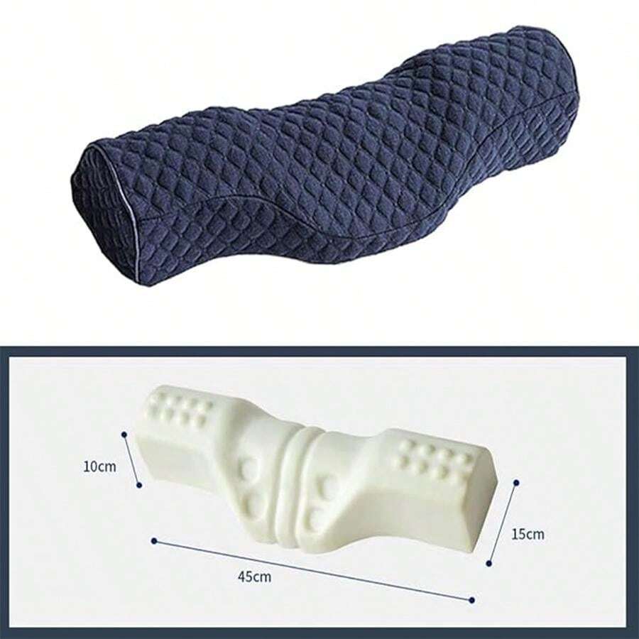 Almohada cervical de cuello para alivio del dolor, almohada en rollo ...