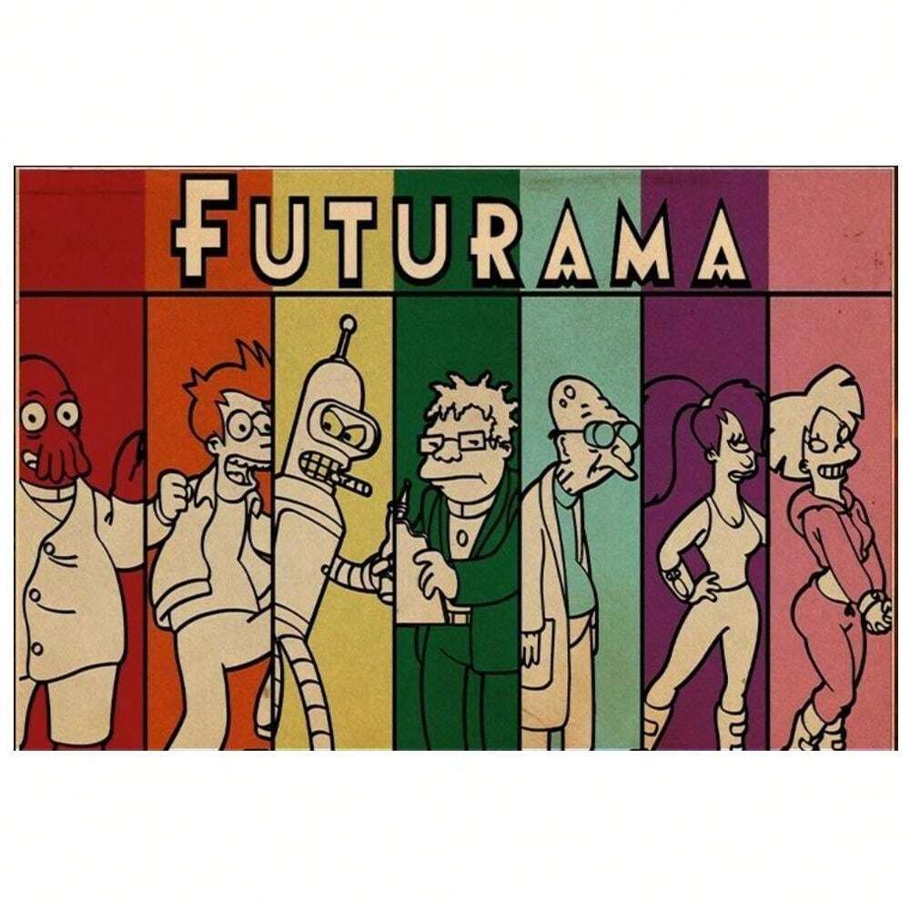1pc ,Futurama Posters, American Comedy Animations, Wallpapers, Wall ...