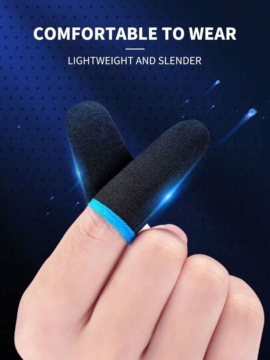 Gaming Fingertip Sweat-Absorbent And Smooth Ultra-Thin Finger Sleeves ...