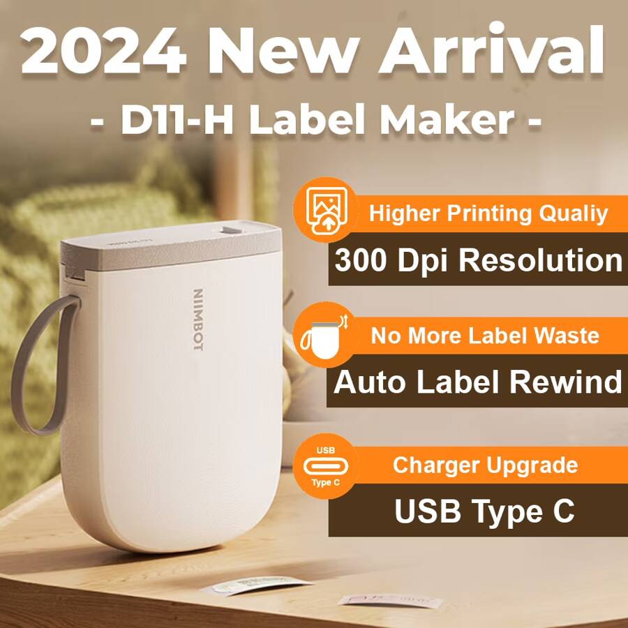 NIIMBOT D11_H New Version Label Maker Machine With Tape,300DPI ...