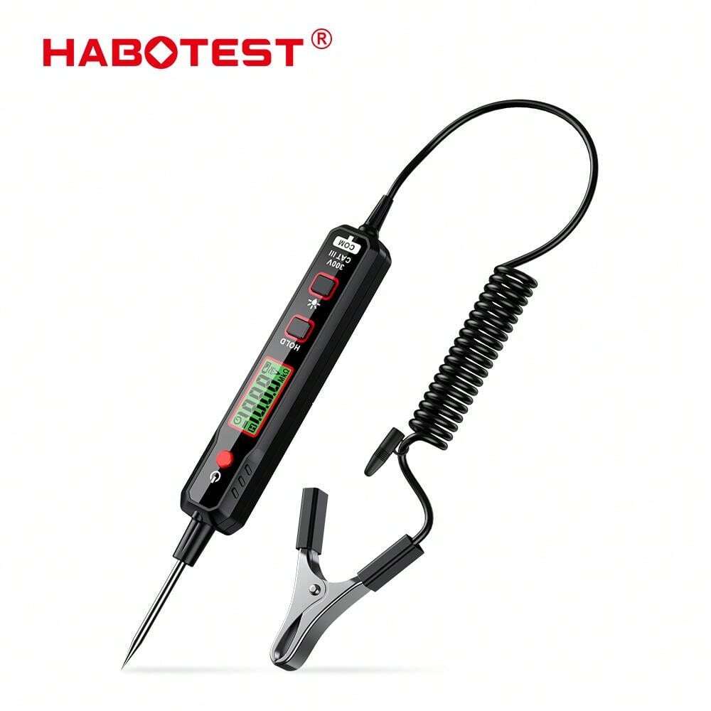 Smart Automotive Test Light Buzzer Circuit Tester With Sharp Probe Bidirectional Voltage