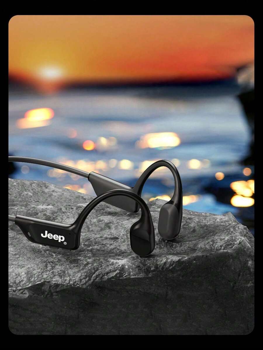 Jeep JP EC006 ボーンコンダクションイヤホン 首掛け式 ワイヤレスヘッドホン ハイファイ イヤーフック付きマイク付きイヤーバッド | #SHEIN1111sale