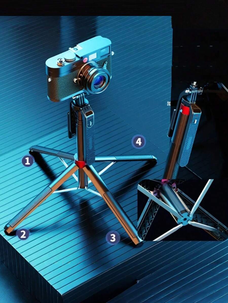 72" Selfie Stick Tripod, Portable Camera Tripod, P185, 1.85M,AIIn One ...