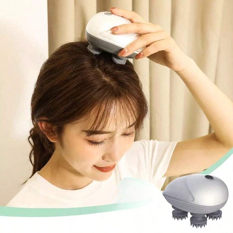 Wireless Waterproof Electric Scalp Massager Promotes, Deep Cleansing Of ...