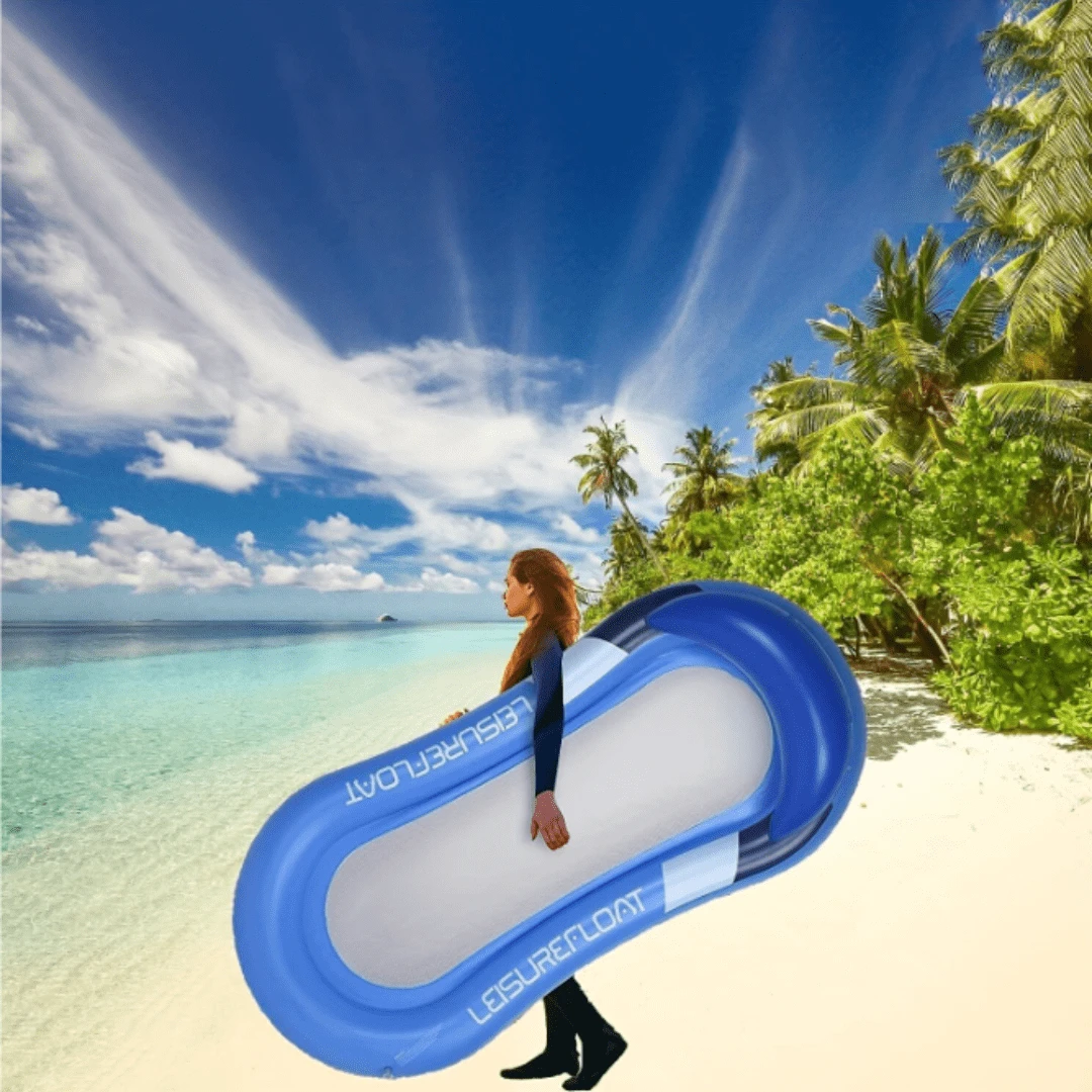 Adult Swimming Pool Lounge Chair Float, Floating Hammock, Inflatable ...